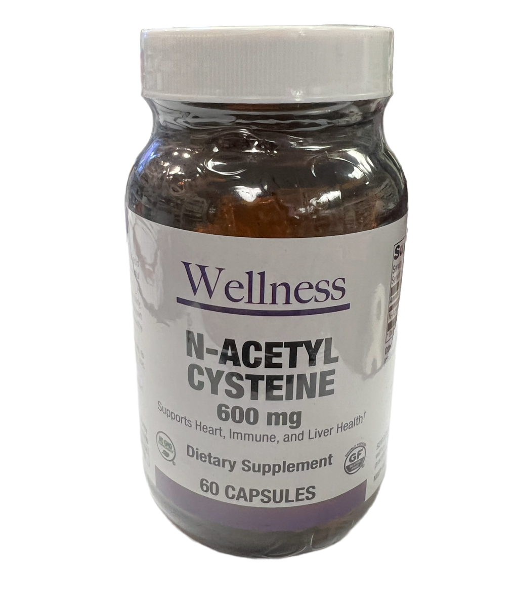 Wellness N-Acetyl Cysteine 60 Capsules – The Vitamin Depot
